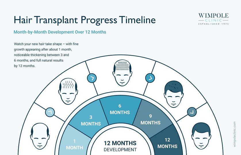 Hair Transplant Timeline: Growth Chart, Stages, Month By Month